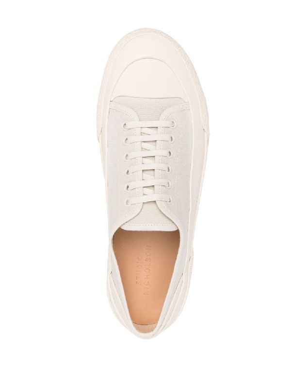 스튜디오 니콜슨(STUDIO NICHOLSON) SHARP 캔버스 스니커즈 SHARP SN 735 DOVE | jentestore