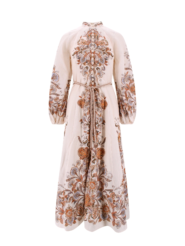 짐머만(ZIMMERMANN) DEVI 페이즐리 린넨 원피스 2354DSS231 IVORY | jentestore