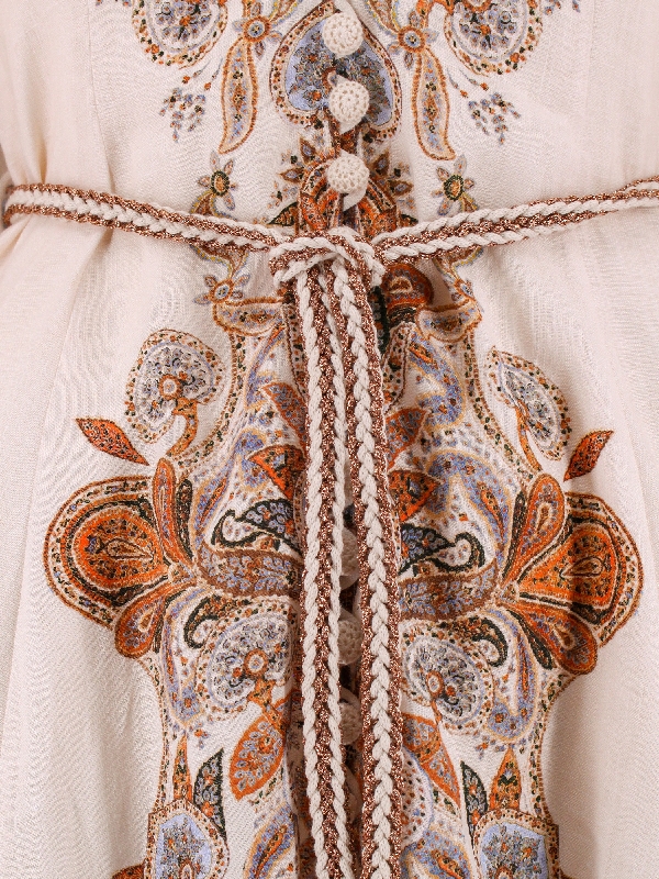 짐머만(ZIMMERMANN) DEVI 페이즐리 린넨 원피스 2354DSS231 IVORY | jentestore