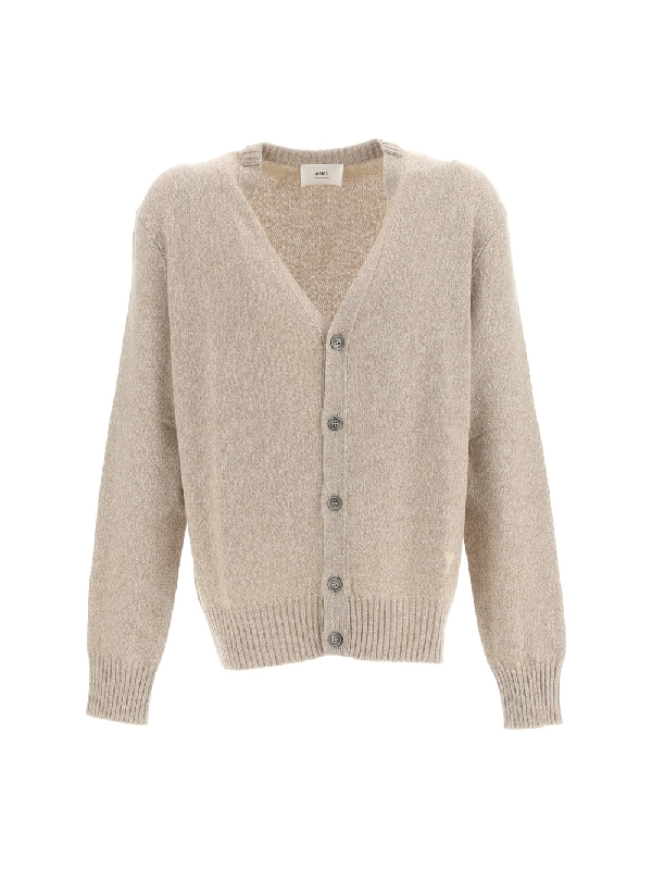 아미(AMI) 하트로고 헴 캐시 울 가디건 HKC127 005 265 | jentestore