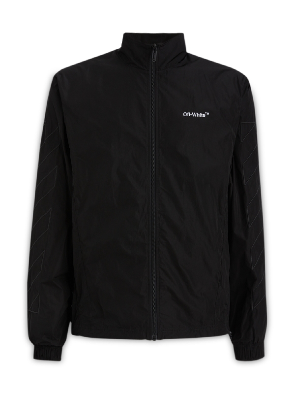 오프화이트(Off-White) 로고 디테일 디아그널 슬리브 자켓 OMBD040C99FAB001 1010 | jentestore