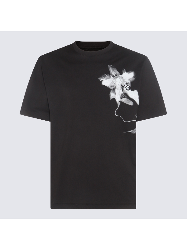 와이쓰리(Y-3) 그래픽 플로럴 로고 프린팅 티셔츠 IN4353 | jentestore