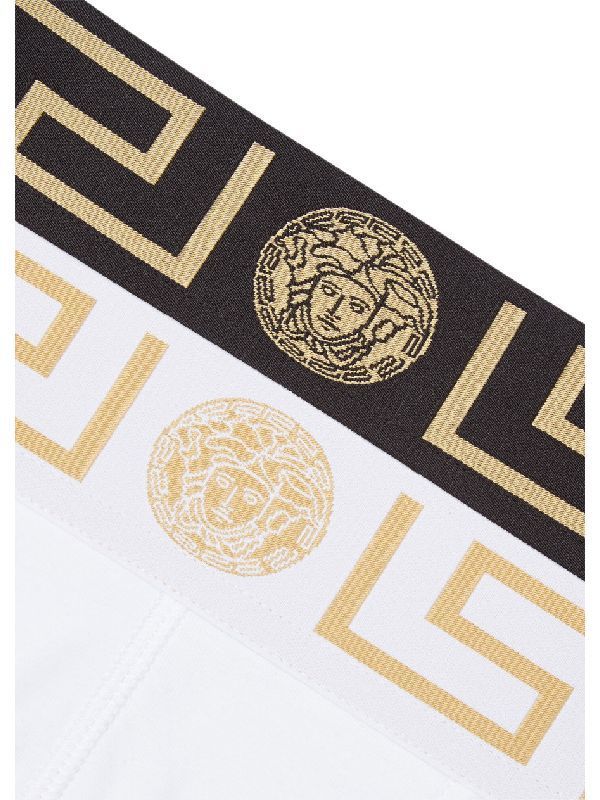 베르사체(VERSACE) 메두사 그레카 박서 팬티 2팩 AU10181 A232741A83K | jentestore