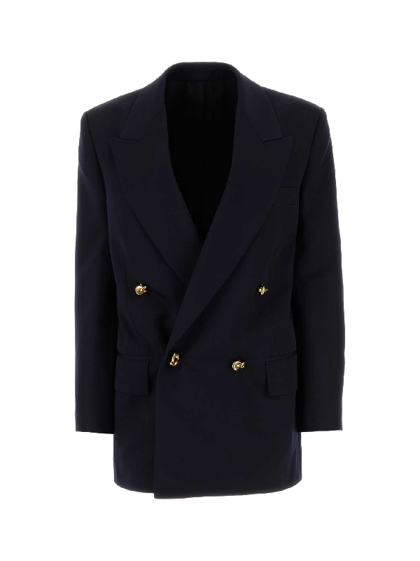 보테가 베네타(BOTTEGA VENETA) 매듭 버튼 디테일 울 더블 블레이저 781651VKIS0 4140 | jentestore