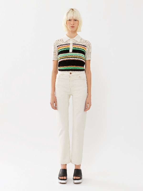 끌로에(Chloe) 크로셰 폴로 울 니트 CHC23UMP12520 0YA | jentestore