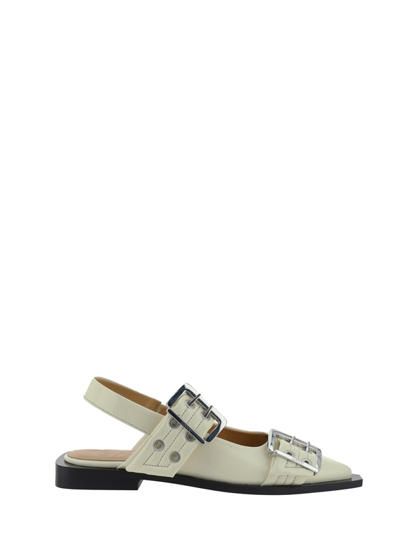 가니(GANNI) 가니 베이지 플랫 슈즈 S2842 135 | jentestore