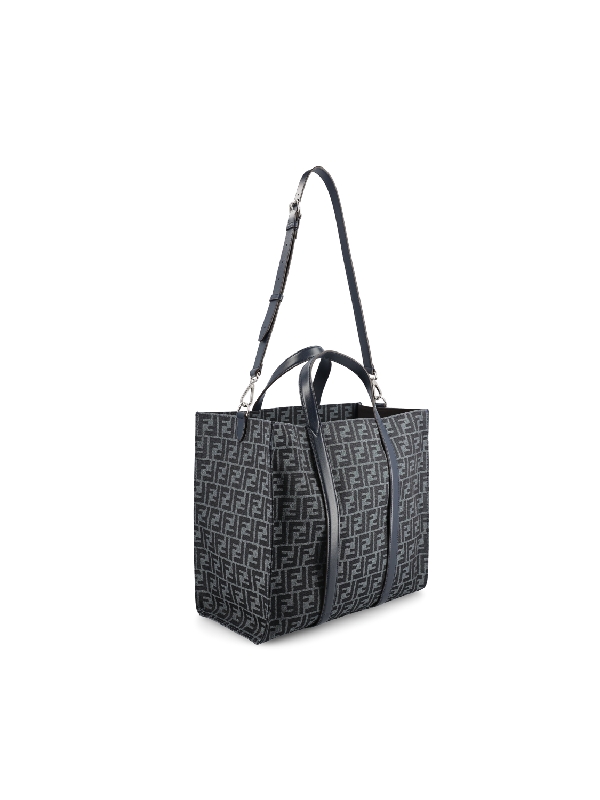 펜디(FENDI) FF 자카드 패브릭 토트백 7VA390 AG0MF1O97 | jentestore