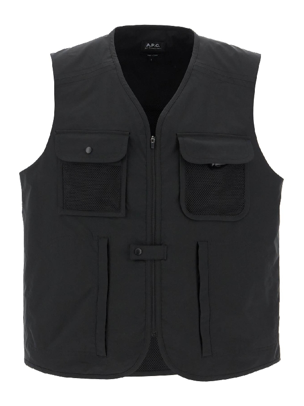 아페쎄(A.P.C.) ALBAN 메쉬 포켓 집업 조끼 PSAIY H02949 LZA | jentestore