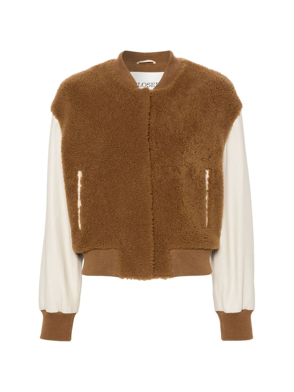 클로즈드(CLOSED) 레더 컬리지 봄버 C97877-82F-22 965 | jentestore