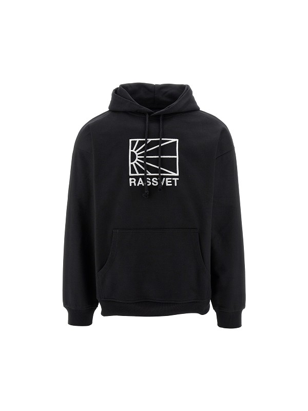 라스벳(RASSVET) 자수 로고 후드 PACC15T022.BLACK 1 | jentestore
