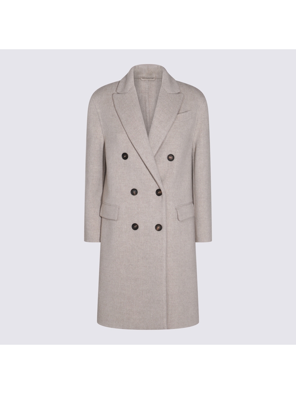 브루넬로 쿠치넬리(BRUNELLO CUCINELLI) 더블 울 캐시미어 코트 MD5329938 C001 | jentestore