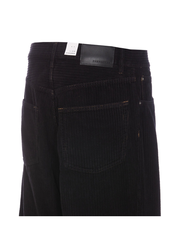 선플라워(Sunflower) 로고 패치 코튼 코듀로이 팬츠 5104 BLACK | jentestore