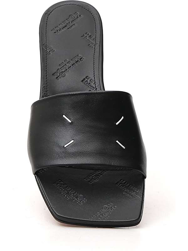 메종 마르지엘라(Maison Margiela) 스퀘어토 스티치 스트랩 샌들 로우 힐 S39WX0026PR869T8013 ...