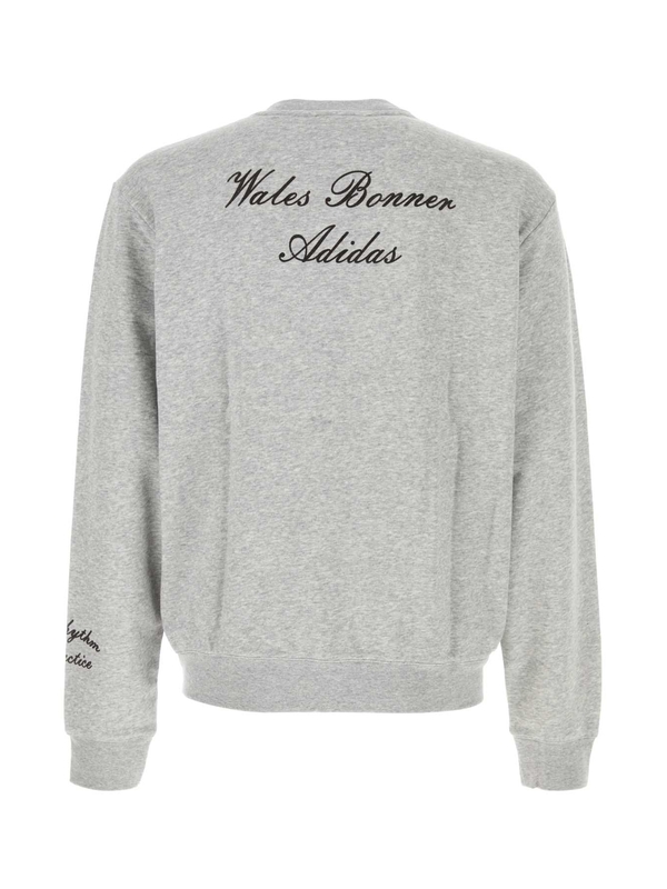 웨일스 보너(Wales Bonner) ADIDAS 로고 코튼 스웨트셔츠 IW1172 MEDIUMGREYHE | jentestore
