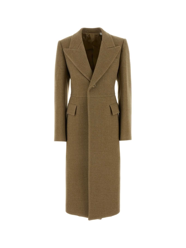 버버리(BURBERRY) 백 메탈 버클 디테일 울 코트 8099614 C1571 | jentestore