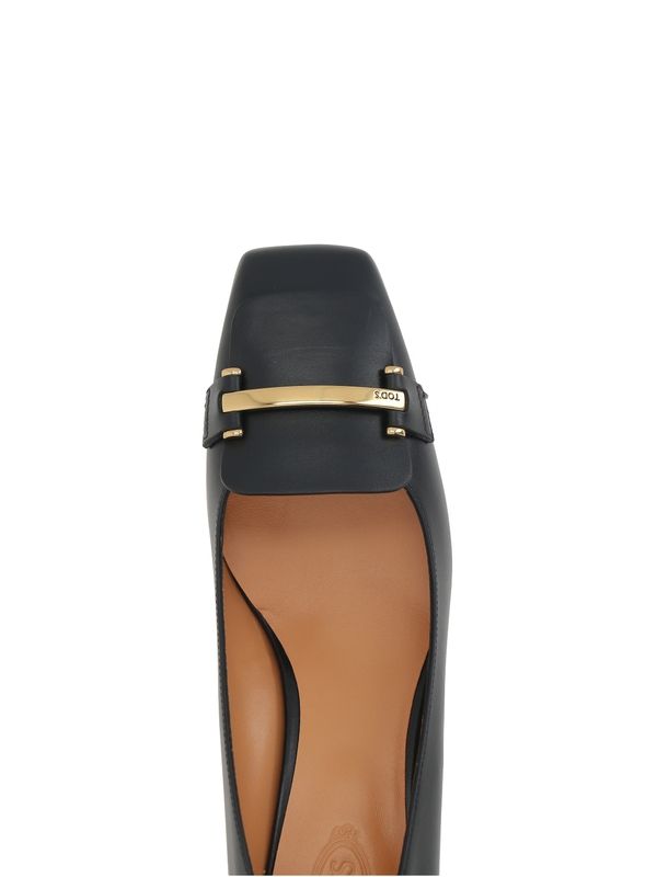 토즈(TOD'S) 메탈 로고 장식 레더 펌프스힐 XXW63L0JE20 SMXB999 | jentestore