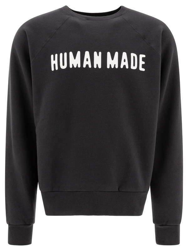 휴먼 메이드(HUMAN MADE) 로고 프린팅 스웨트셔츠 HM28CS045BLACK | jentestore