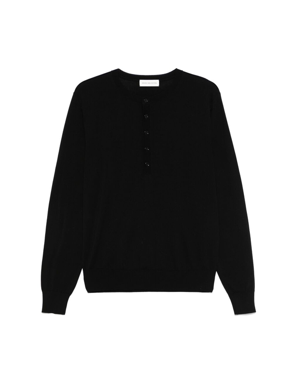 드리스반노튼(DRIES VAN NOTEN) 크루넥 버튼업 니트 1702 021230 900 | jentestore