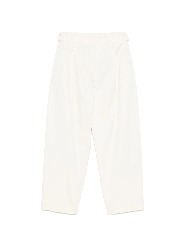 르메르(LEMAIRE) 플리츠 코튼 캐롯핏 팬츠 PA1194 LF1365 WH014 | jentestore