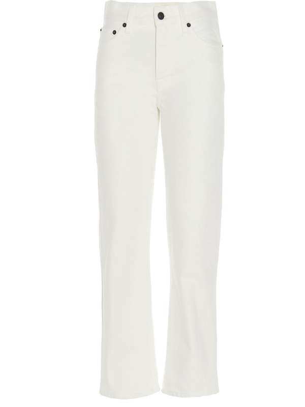 더로우(THE ROW) LESLEY 스트레이트 핏 화이트 데님 진 5660W1493WHT | jentestore