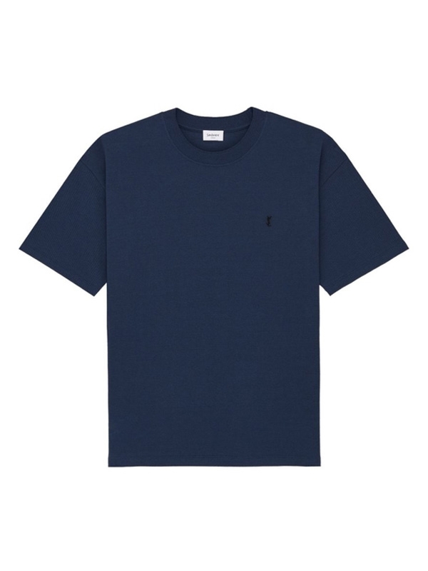 생로랑(SAINT LAURENT) 생로랑 네이비 반팔 티셔츠 832941 Y37HC4110 | jentestore