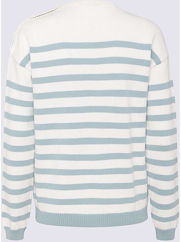 막스마라(Max Mara) RAGNO 스트라이프 로고 니트 13610321600 011 | jentestore