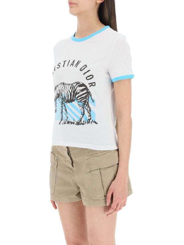 디올(Dior) D-GUNGLE POP 모티브 저지 티셔츠 223T18A4499 5804 | jentestore