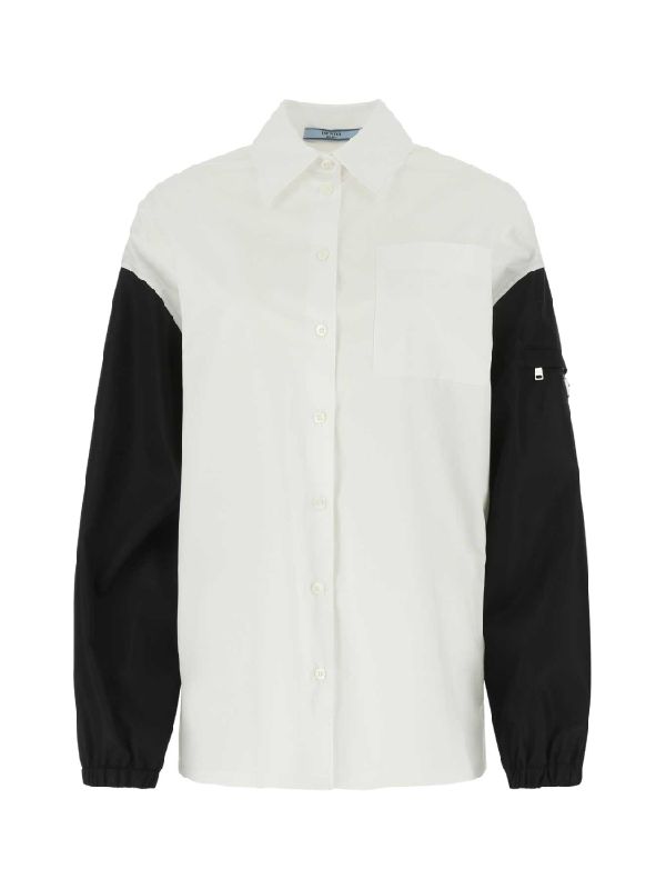 프라다(PRADA) 슬리브 컬러블럭 셔츠 P409GS22210UR F0964 | jentestore
