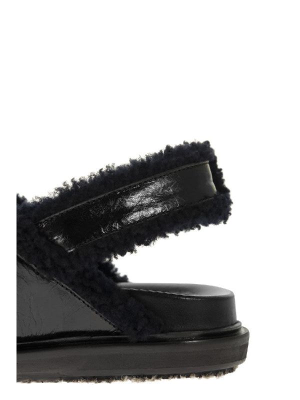 마르니(MARNI) 시어링 엣지 레더 퍼스벳 샌들 FBMS014601 P5045 ZL866 | jentestore