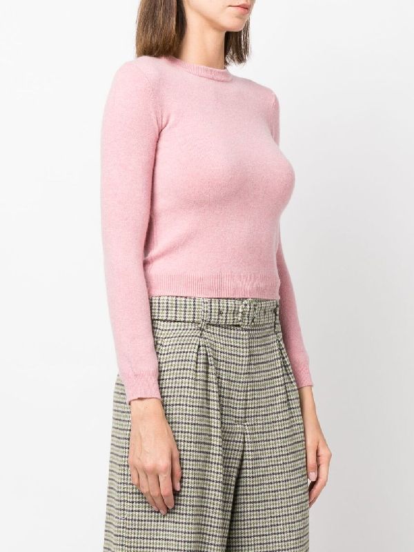 익스트림 캐시미어(extreme cashmere) 핑크 캐시미어 슬림 니트탑 09813801FE01 TERRY | jentestore