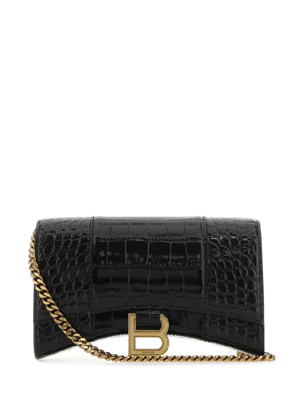 발렌시아가(BALENCIAGA) 크로커 아워글래스 WOC백 6560501LRGM 1000 | jentestore