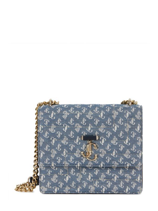 지미추(JIMMY CHOO) VARENNE 에비뉴 데님 숄더백 VARENNESHOULDERAJA DENIMGOLD ...