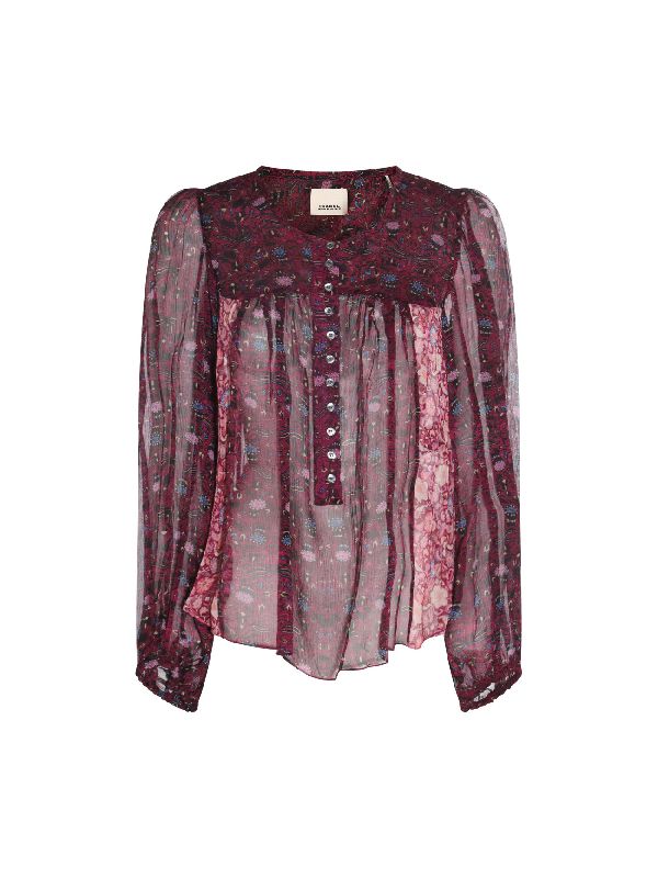이자벨마랑isabel Marant 플로럴 패치워크 블라우스 Ht0198fb A2j02i40fa Jentestore